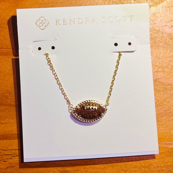 Kendra Scott | Jewelry | Kendra Scott Gold Football Necklace | Poshmark